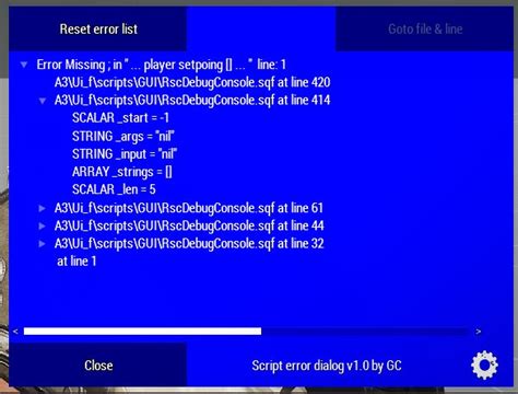 Gcs Arma Site Arma 3 Advanced Error Dialog