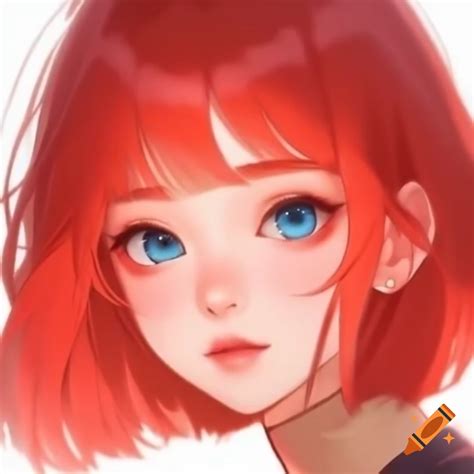 Young Woman With Red Hair And Blue Eyes On Craiyon