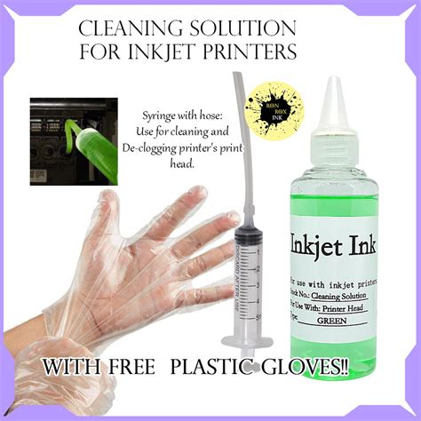 Inkjet Printer Cleaning Solution 100ml For Clogged Printhead Or Cartridges Shopee Philippines