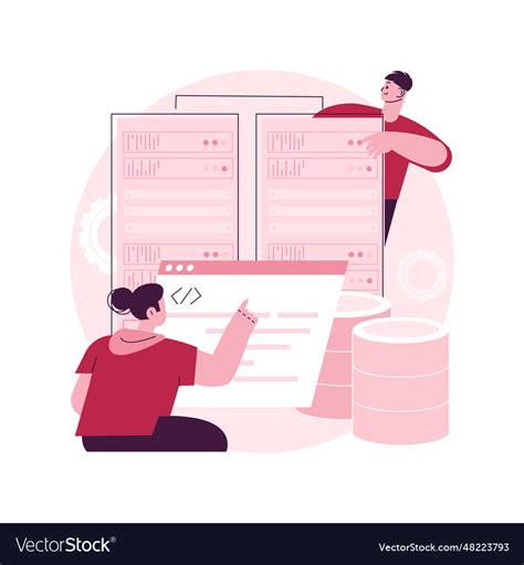 Big Data Job Abstract Concept Royalty Free Vector Image