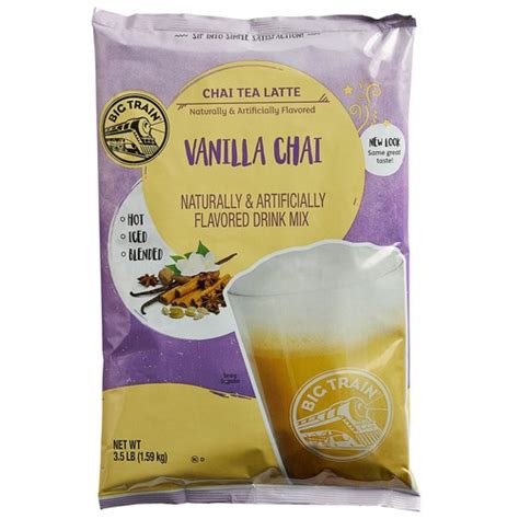 Big Train Vanilla Chai Tea Latte Mix 35 Pounds Pack Of 4