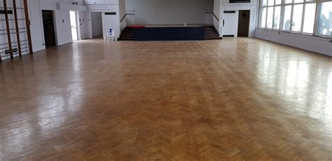 Parquet Hall Floor Sanded And Restored Pewsey Vale School Pewsey