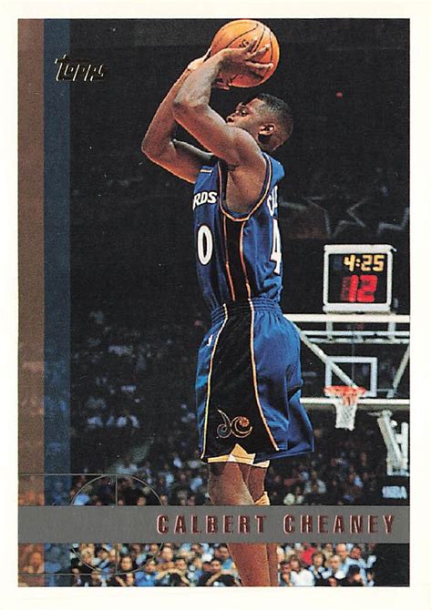 1997 Topps 142 Calbert Cheaney Washington Wizards Ebay