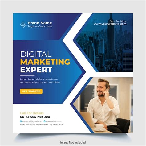 Premium Vector Digital Marketing Social Media Post Template Design