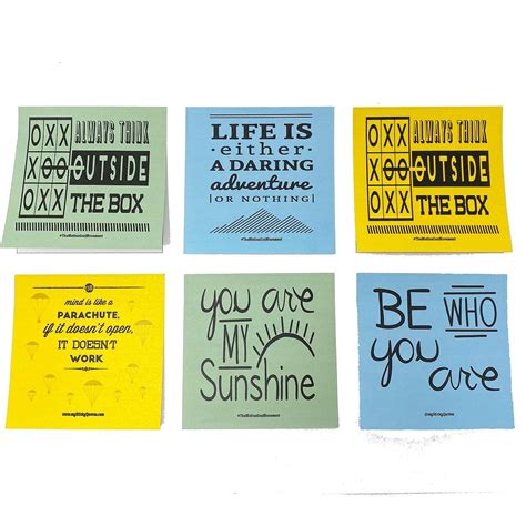 Sticky Notes Inspirational Quotes Perfect For Lunch Box Notes Mommy