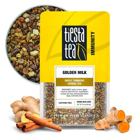 Tiesta Tea Golden Milk Loose Leaf Sweet Turmeric