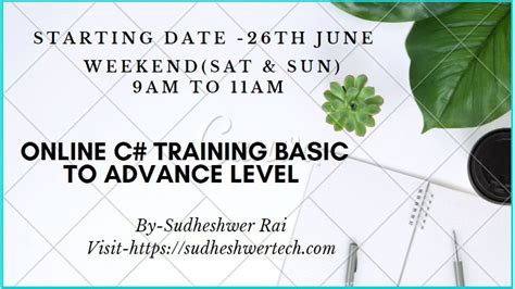 Sudheshwer Rai On Linkedin Trainings Csharp Csharpdeveloper Freshers