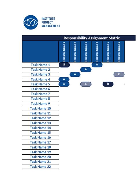 Responsibility Assignment Matrix Template Pdf