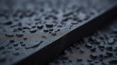Close Up View Of Textured Black Polystyrene Foam Background Black