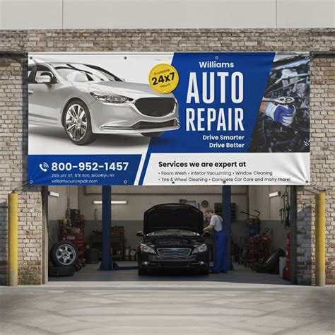 Custom Auto Repair Vinyl Banner Signs Sku B 3026