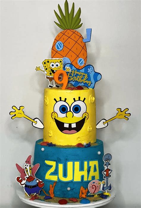 Spongebob Squarepants Birthday Cake Ideas Images Pictures