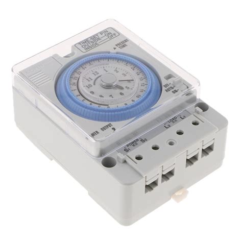 Din Rail Analogue Day 24h Timer Switch Industrial Vicedeal