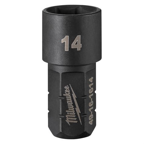 Milwaukee 14 Mm Socket Size 6 Point Impact Socket 811er449 16