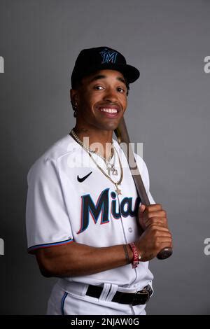 This Is A 2023 Photo Of Nasim Nunez Of The Miami Marlins Baseball Team This Image Reflects The