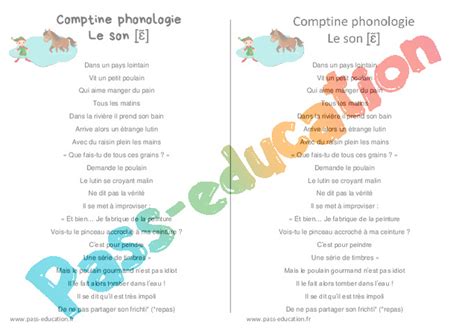 Son E é Phonologie Fiche De Préparation Primaire 2 3 Pdf à
