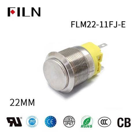 Great Normally Closed Push Button Switch Filn Metal 22mm Normally
