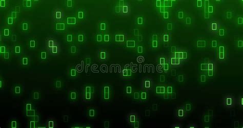 Image Of Repeatable Shapes Moving On Green Background Stock