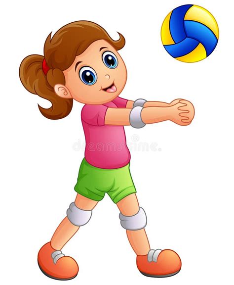 Cartoon Volleyball Stock Illustrations 13 204 Cartoon Volleyball