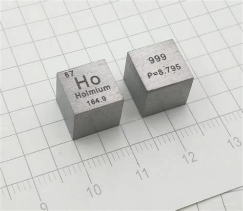 Holmium Metal Element Cube Varolyme Elements