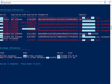 Find Expired Windows Server Certificates Within Ou Programming