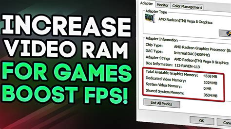 Increase Vram Graphics Card At James Nesbit Blog
