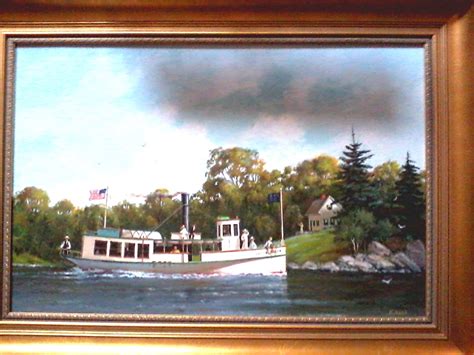 Ernest Haas The Little Nellie On Lake Champlain C 1895 Acrylic On