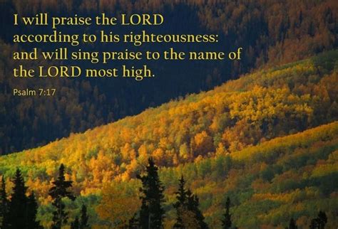 I Will Praise The Lord According To His Righteousness Psalm 717