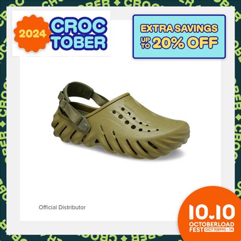 Crocs Unisex Echo Clog In Aloe Lazada Ph