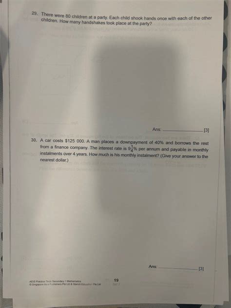 Aeis Test Papers Hobbies And Toys Books And Magazines Assessment Books On Carousell