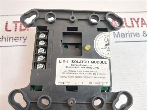 Siemens Lim 1 Isolator Module Aeliya Marine