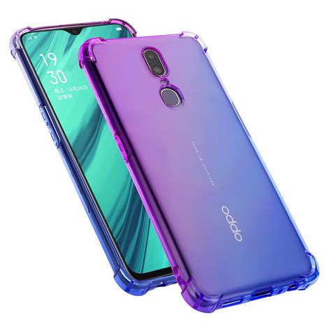 Oppo F11 F11 Pro Colorful Gradient Super Shockproof Case Soft Crystal
