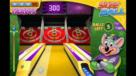 Chuck E Cheese Skee Ball Flash Game 2011 Youtube