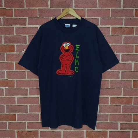 Rare Elmo American Cartoon Sesame Street Promo T Sh Gem