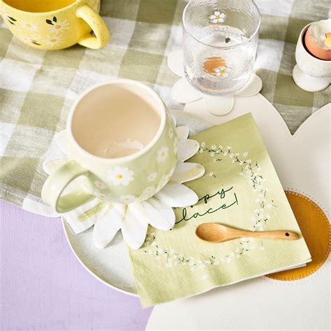 Kunstleder Tischset Daisy Weiß Depot
