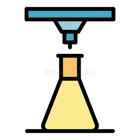 Flask Glass Production Icon Vector Flat Stock Vector Illustration Of Chain Icon 289062545