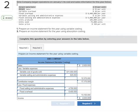 Solved 1 Prepare An Income Statement For The Year Using