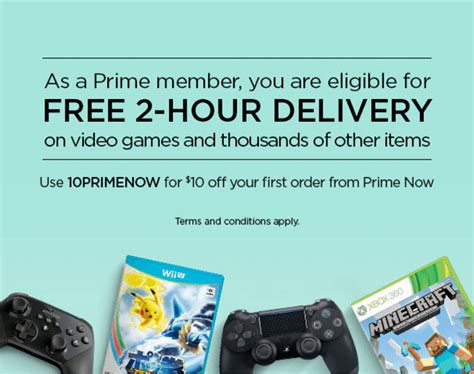 Amazon Prime Now First Time Users Get 10 Off Promotion