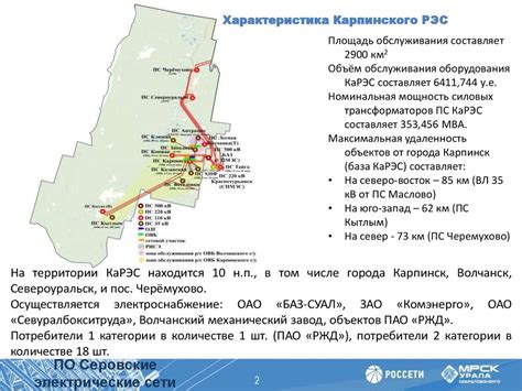 Организация ОТУ в Карпинском РЭС. ПО Серовские электрические сети ...