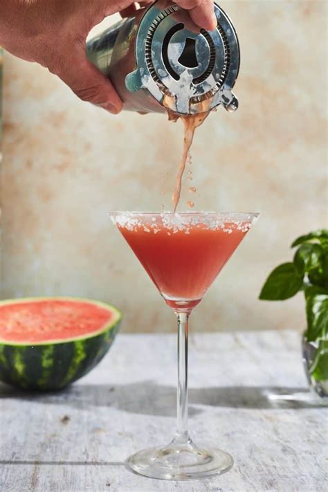 Watermelon Basil Cocktail What Steve Eats