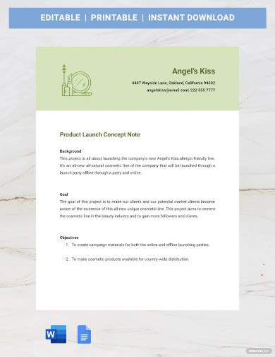 Concept Note Templates 11 Free Word Pdf Format Download
