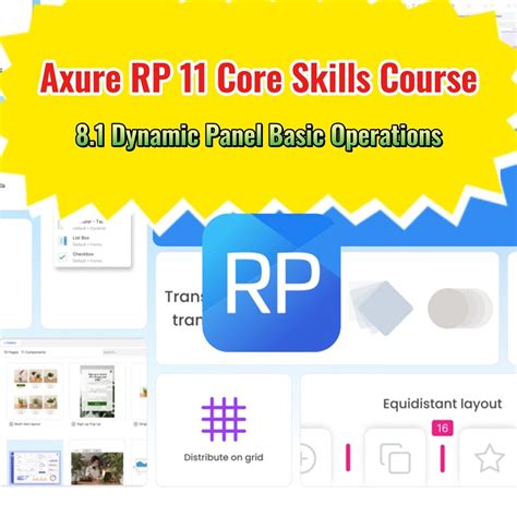 Axure Rp 11 Core Skills Course 81 Dynamic Panel Basic Operations