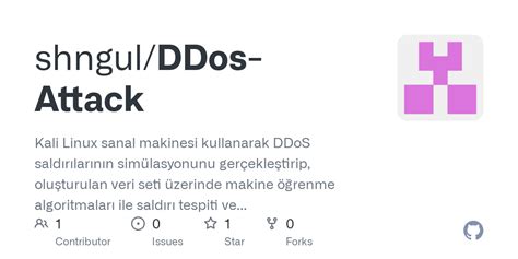 Github Shngulddos Attack Kali Linux Sanal Makinesi Kullanarak Ddos