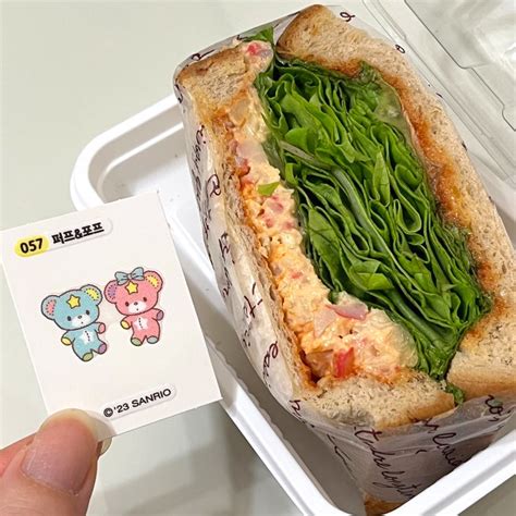 Gs25 신상 산리오 캐릭터즈 칠리 크랩 샌드위치 은근 매콤 재구매 의사 100 네이버 블로그