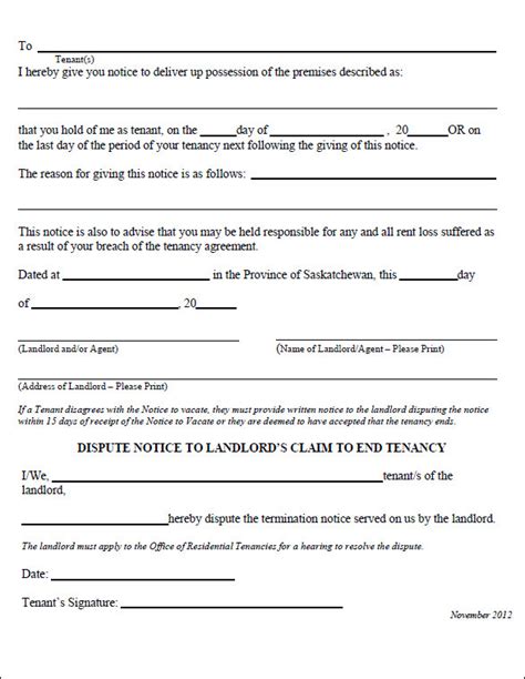 Free Eviction Notice Templates In Pdf Ms Word Apple Pages