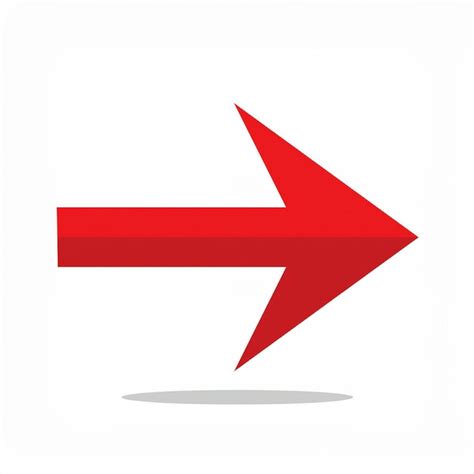 Una Flecha Roja Que Señala Al Lado Izquierdo Y Derecho Vector Premium