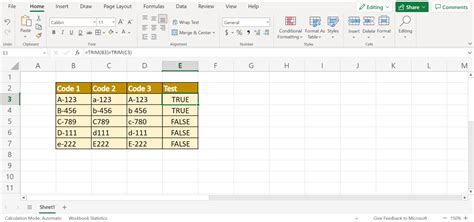 How To Check If Two Cells Match Or Multiple Cells Is Equal In Excel