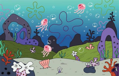 Bikini Bottom Spongebob Vector Art Icons And Graphics For Free Download
