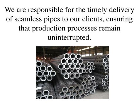 Ppt Seamless Pipe Manufacturing Powerpoint Presentation Free