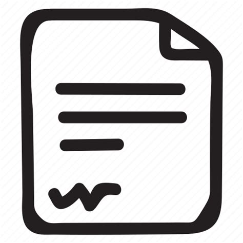 Contract Document Documentation Documentfile Documentrecord File Recordfiles Icon