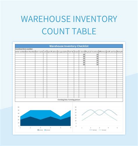 Free Warehouse Inventory Inventory Table Warehouse Table Templates For